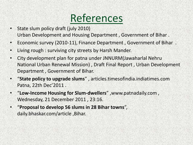 Urban poverty in patna - a report by ashay jain | PPTX