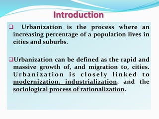 Causes of Urbanisation | PDF