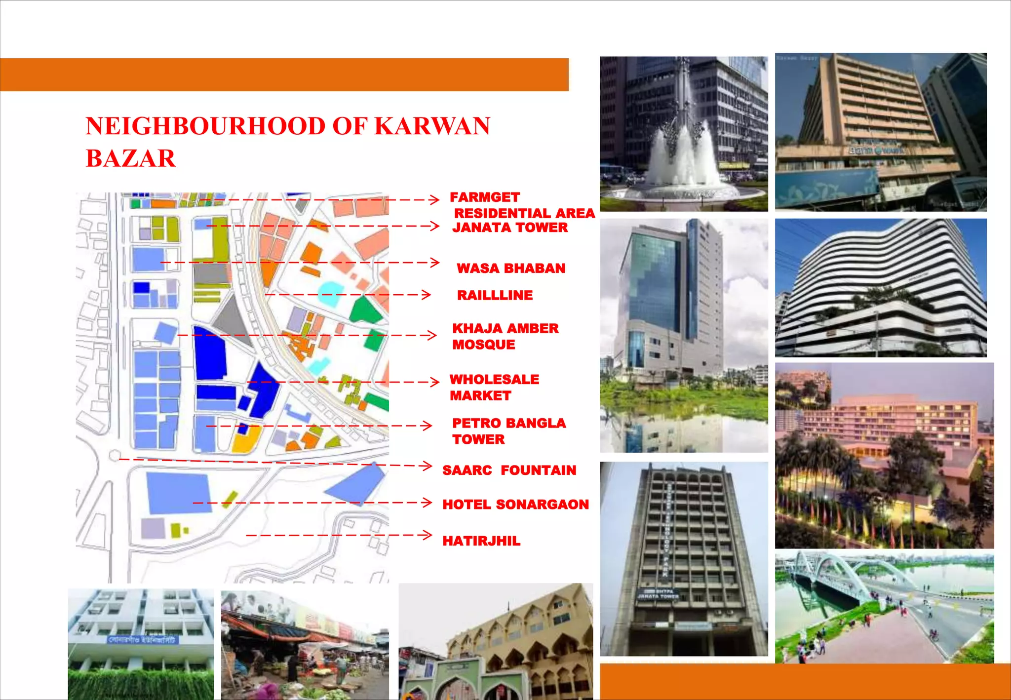 RETHINKING & REDESIGN OF KARWAN BAZAR,BANGLADESH | PPTX