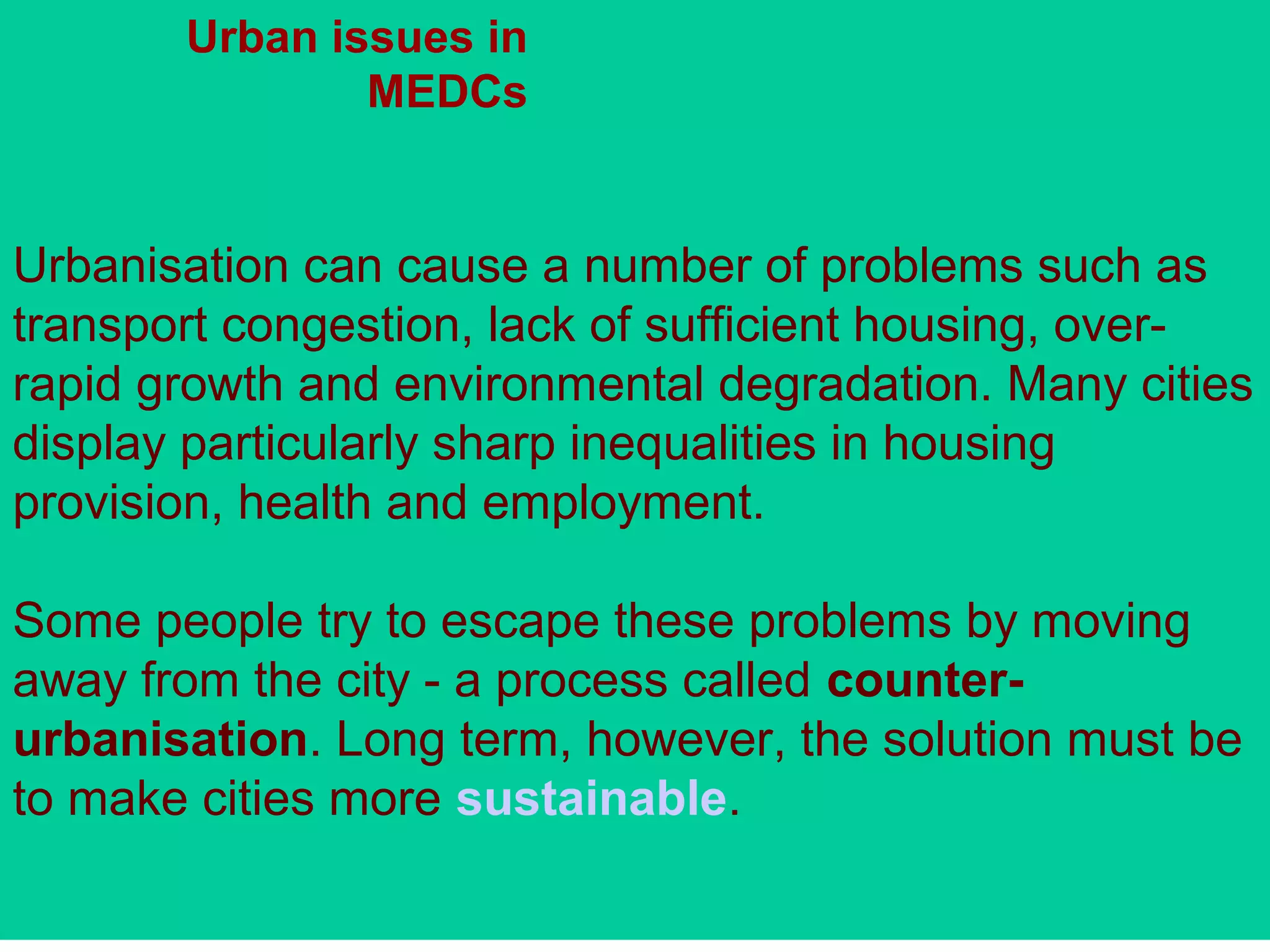 Urban problems | PPT