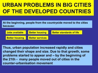 Urban problems in big cities | PPT