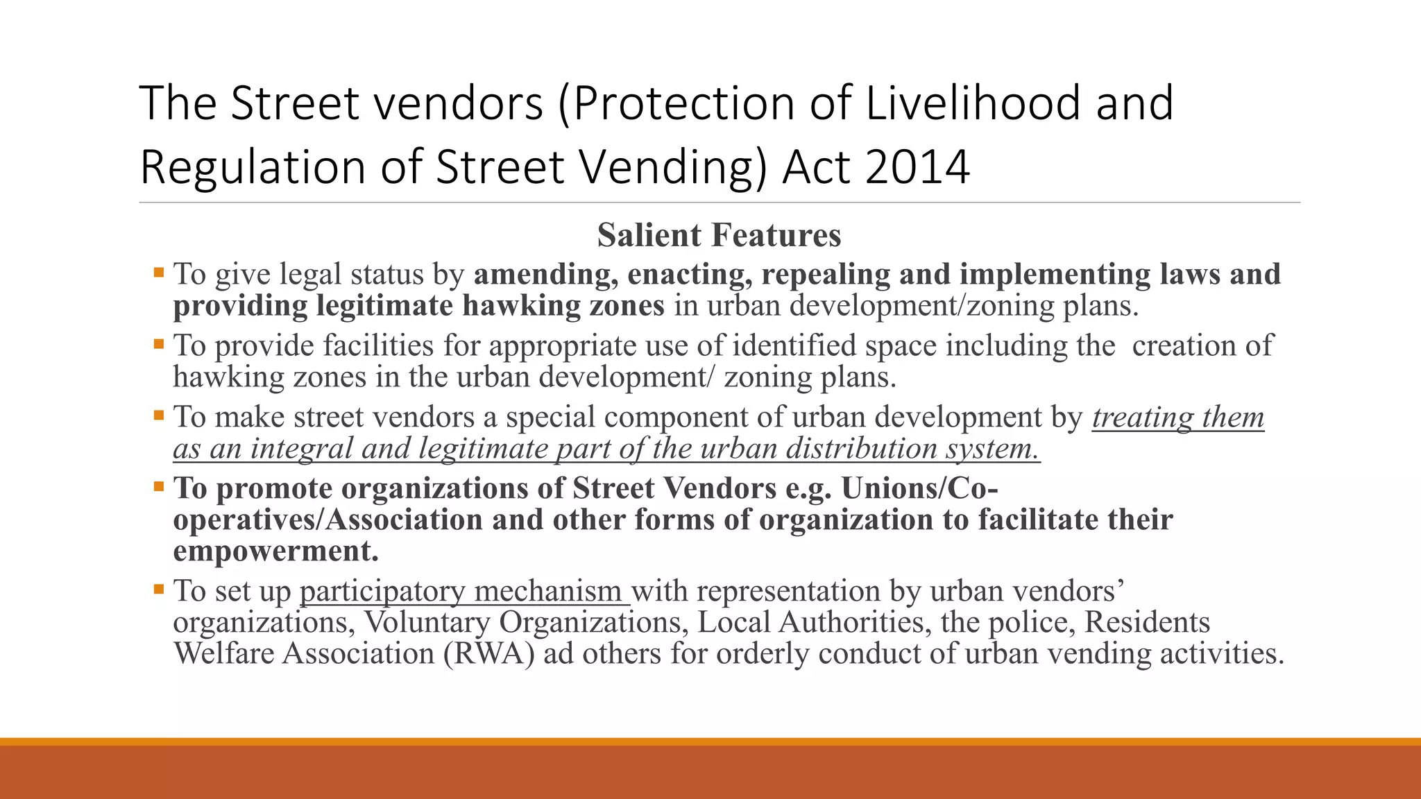 Urban problem street vendors | PPTX