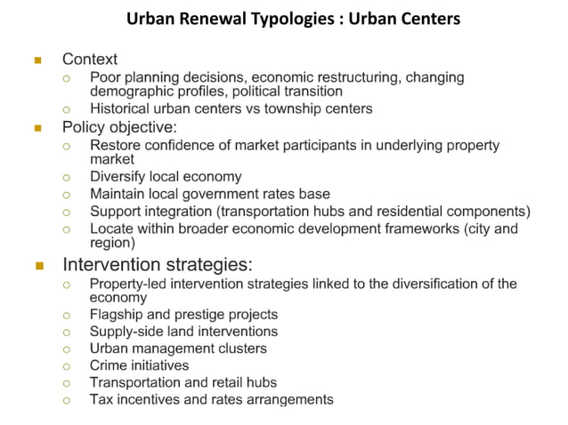 Urban renewal | PPTX