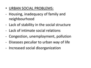 Urban social problems (Sociology) | PPTX