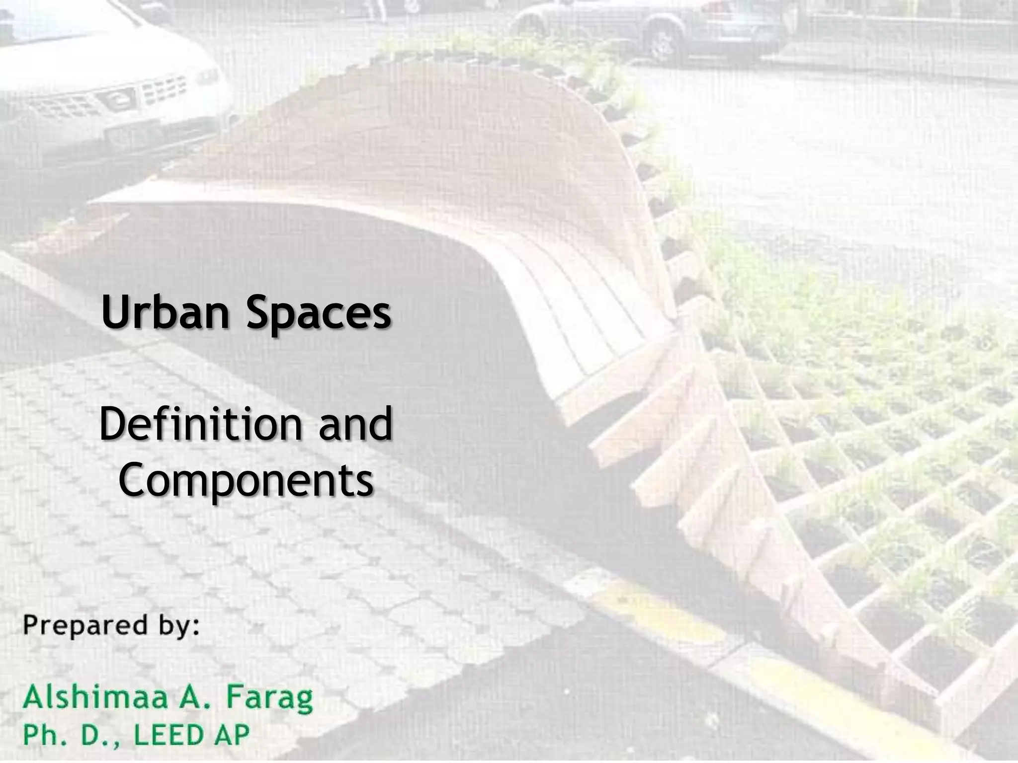 Urban spaces | PPTX