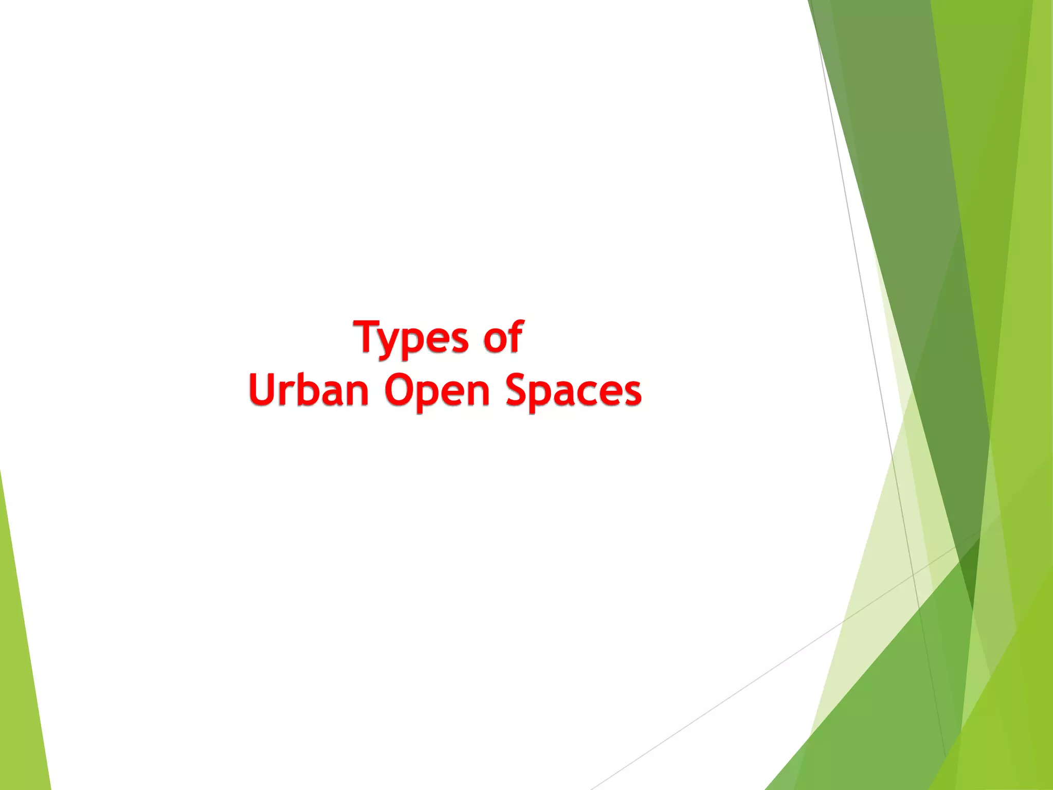 Urban spaces | PPTX