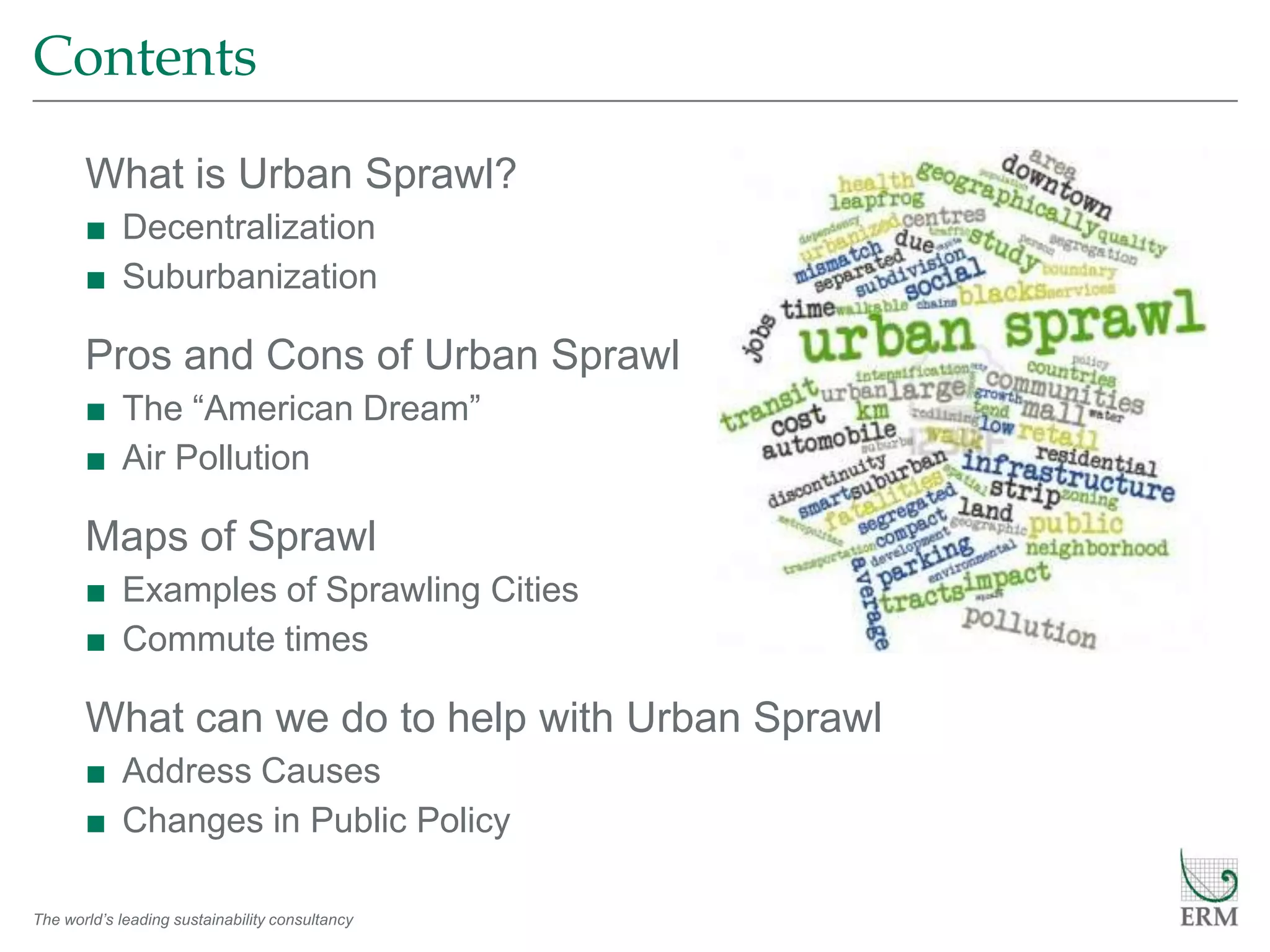 Urban Sprawl | PPTX