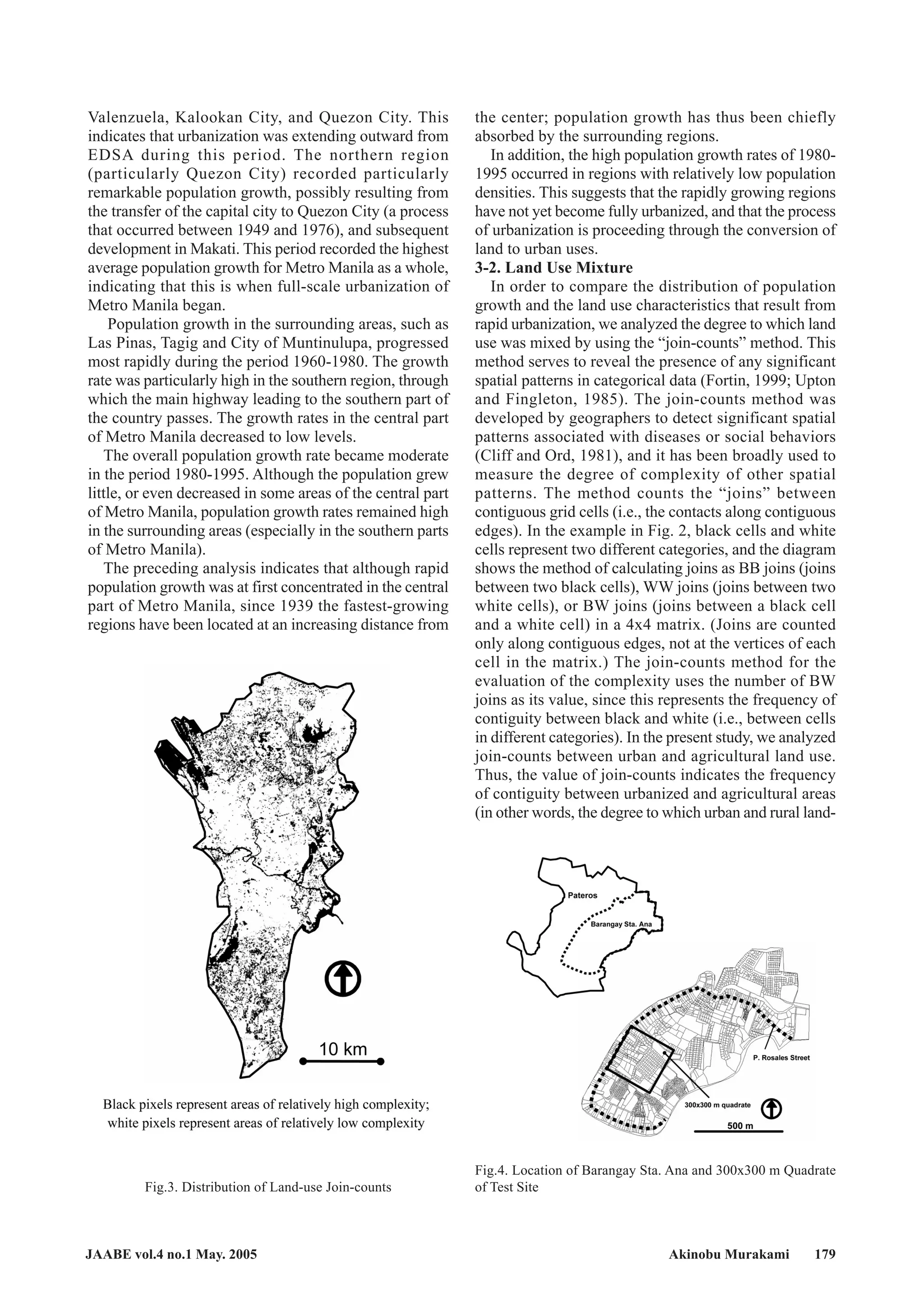 Urban sprawl and land use characteristics in the urban fringe of metro ...