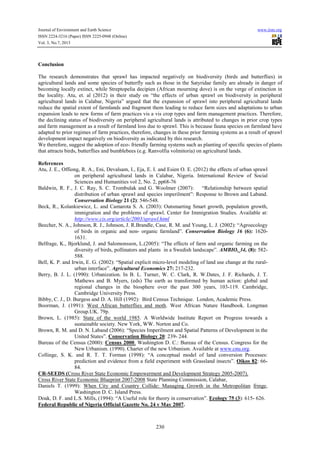 Urban sprawl effects on biodiversity in peripheral agricultural lands ...
