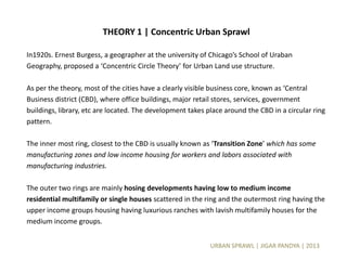 Urban sprawl in india and smart growth model | PPTX