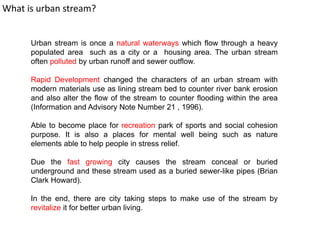 Urban stream study | PPTX