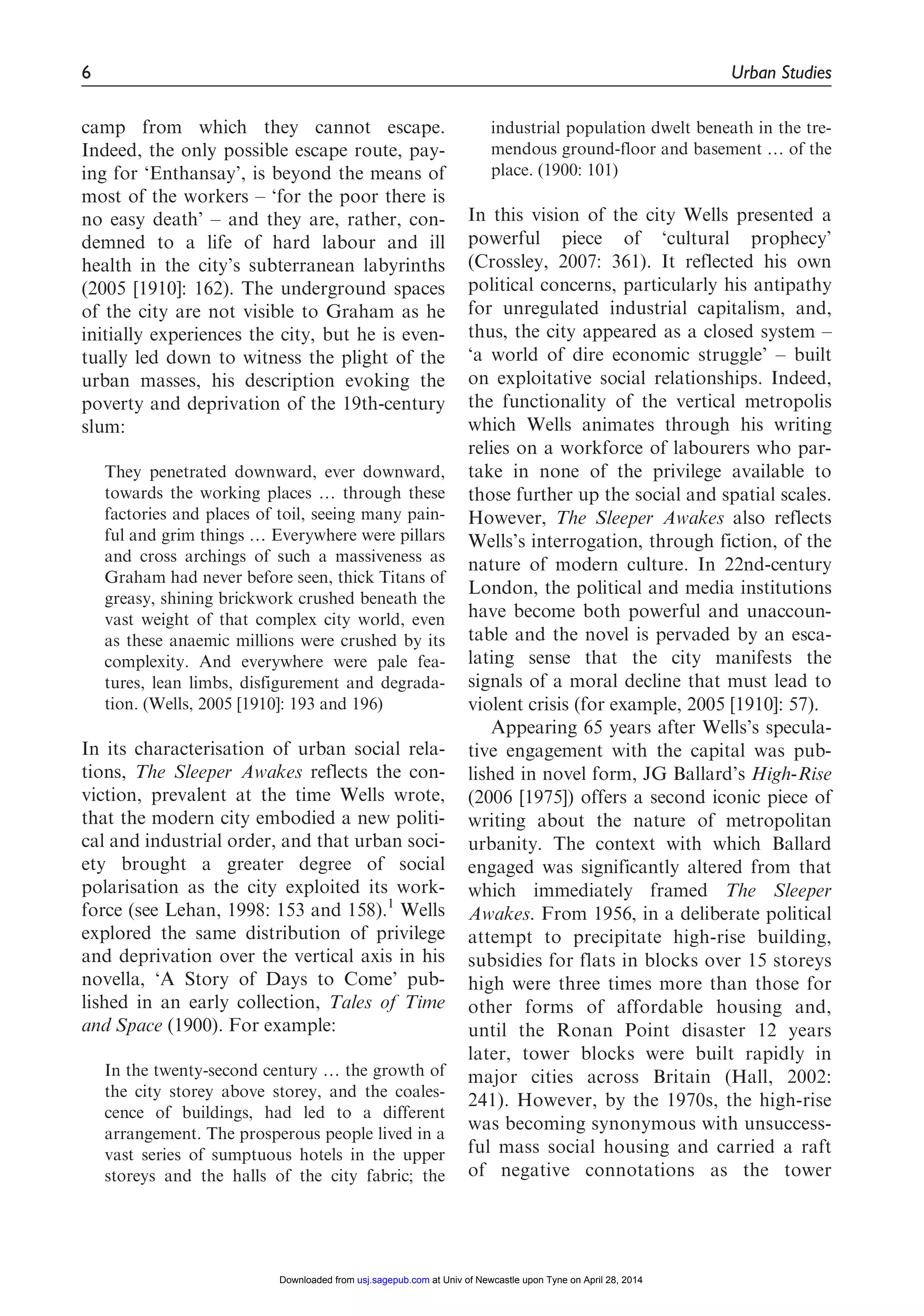 Vertical cities: Representations of urban verticality in 20th-century ...