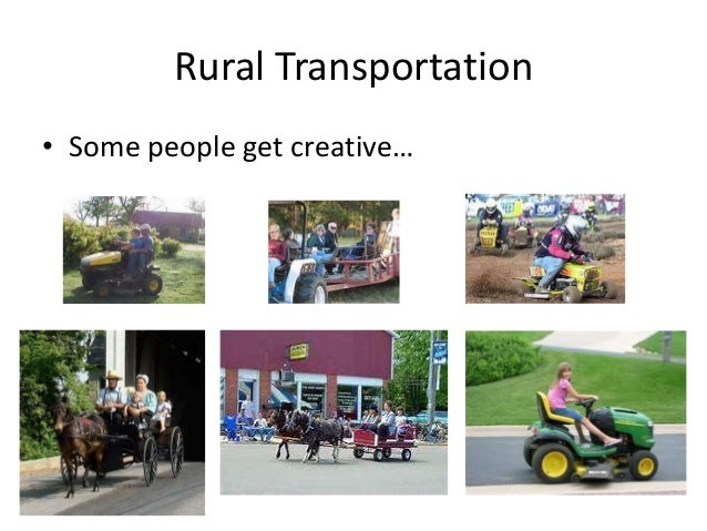 Urban, suburban and rural communities