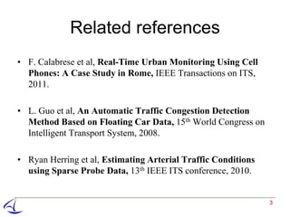 Urban Traffic Estimation & Optimization: An Overview | PDF