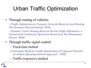 Urban Traffic Estimation & Optimization: An Overview | PDF