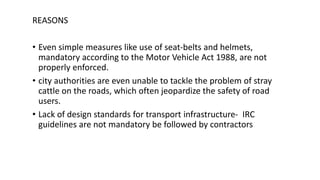 Urban transportation crisis in india | PPTX