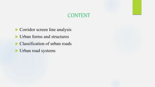 Screen line and Corrider Line Analysis | PPTX