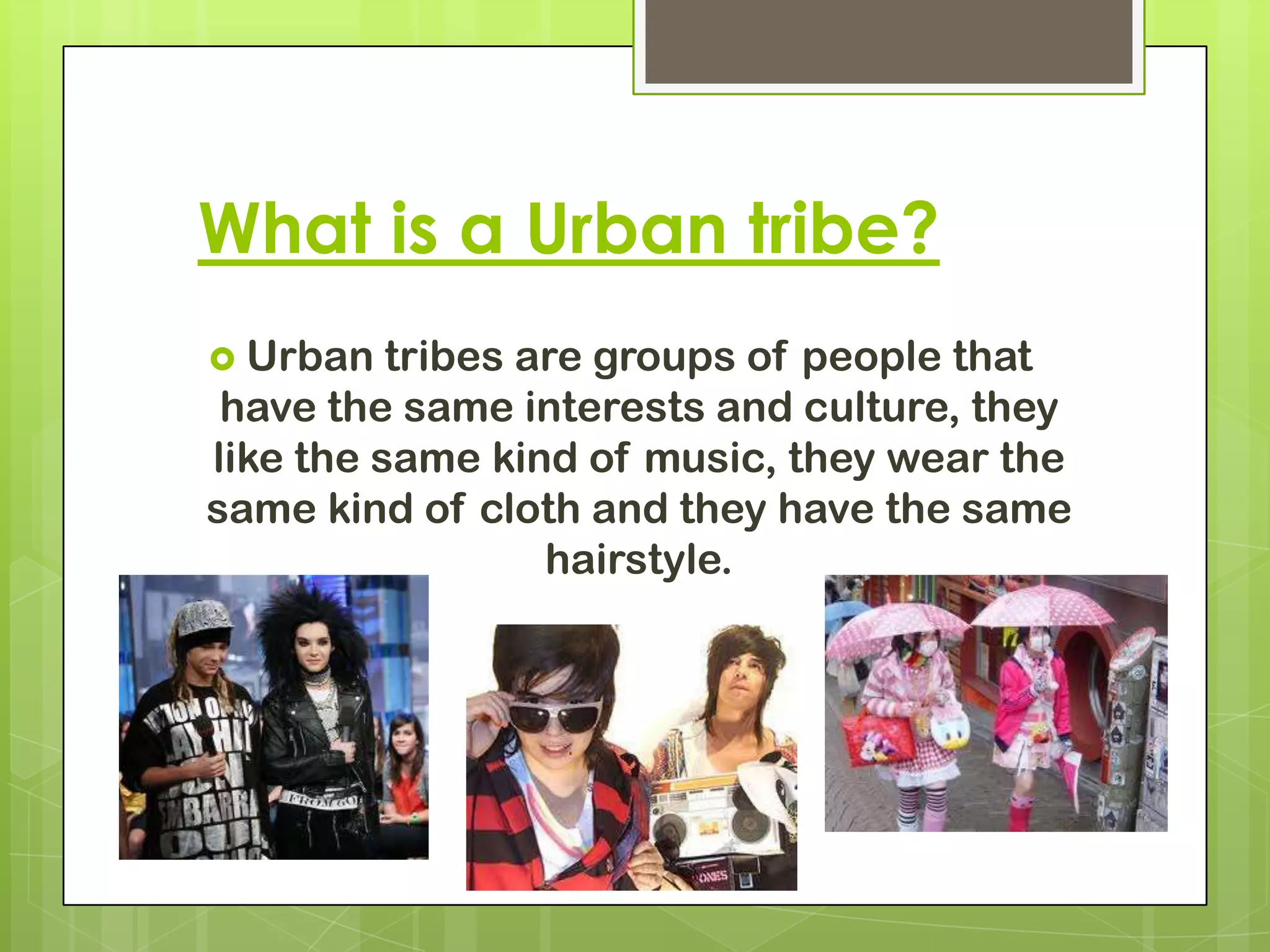 Urban tribe sppt(1) | PPTX