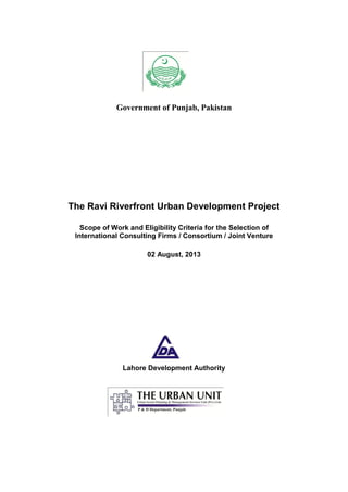 The Ravi Riverfront Urban Development Project | PDF