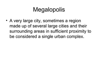 Urban vocabulary | PPT
