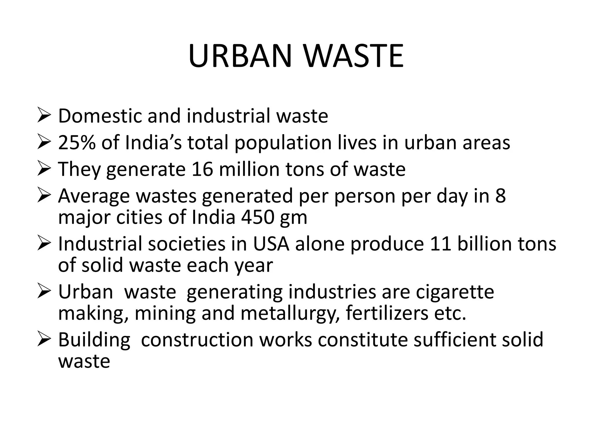 Urban waste (Sociology) | PPTX