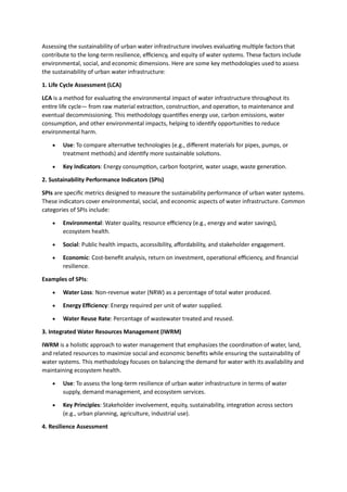 Urban Water Infrastructure and Urban water | PDF
