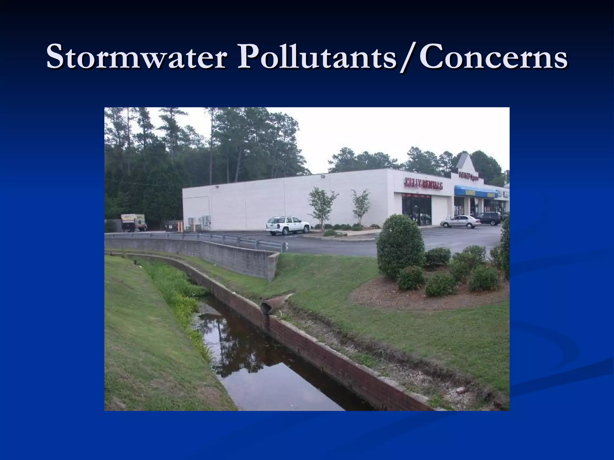 Urban Water Quality Issues - Introduction to Urban Stormwater | PPT