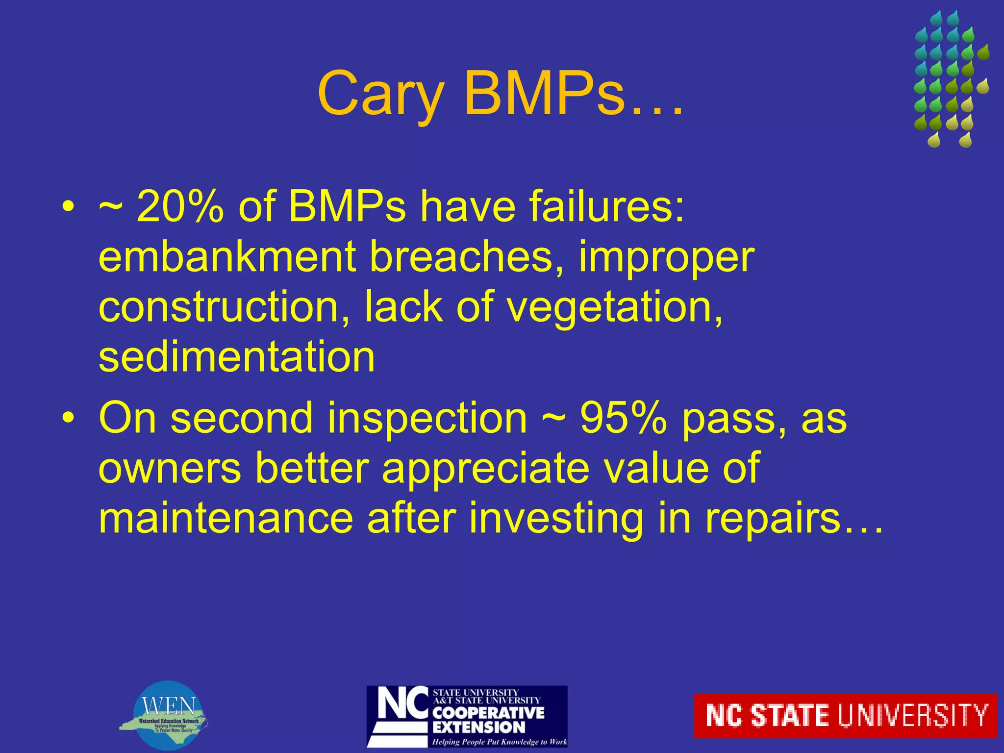 BMP Inspection and Maintenance Training in North Carolina | PPT | Free ...