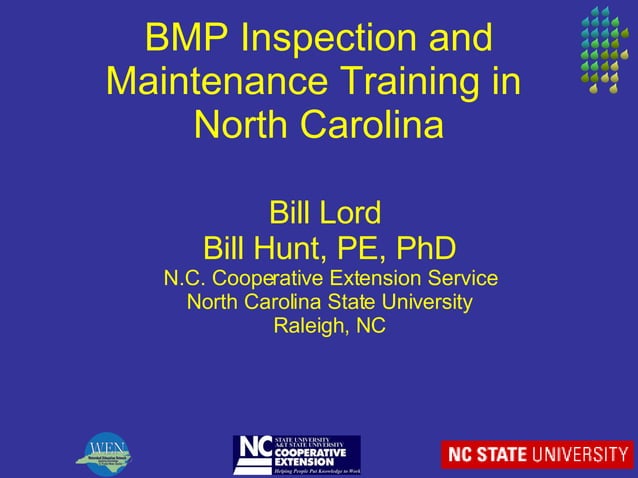 BMP Inspection and Maintenance Training in North Carolina | PPT