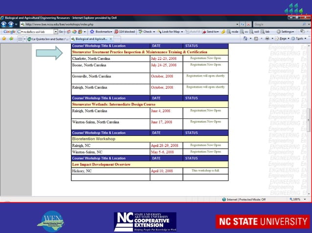 BMP Inspection and Maintenance Training in North Carolina | PPT