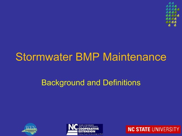 BMP Inspection and Maintenance Training in North Carolina | PPT