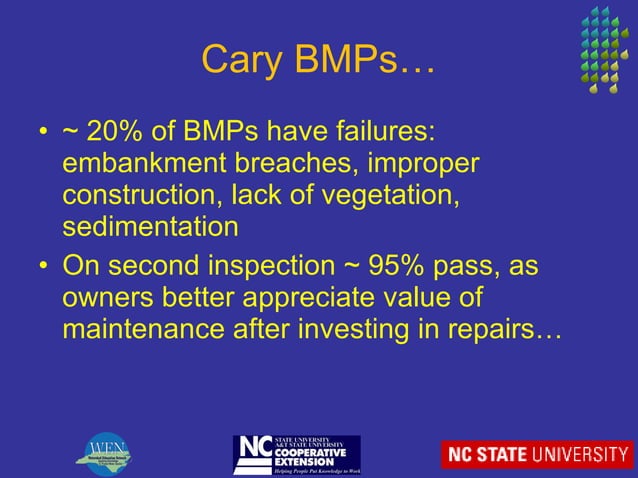 BMP Inspection and Maintenance Training in North Carolina | PPT