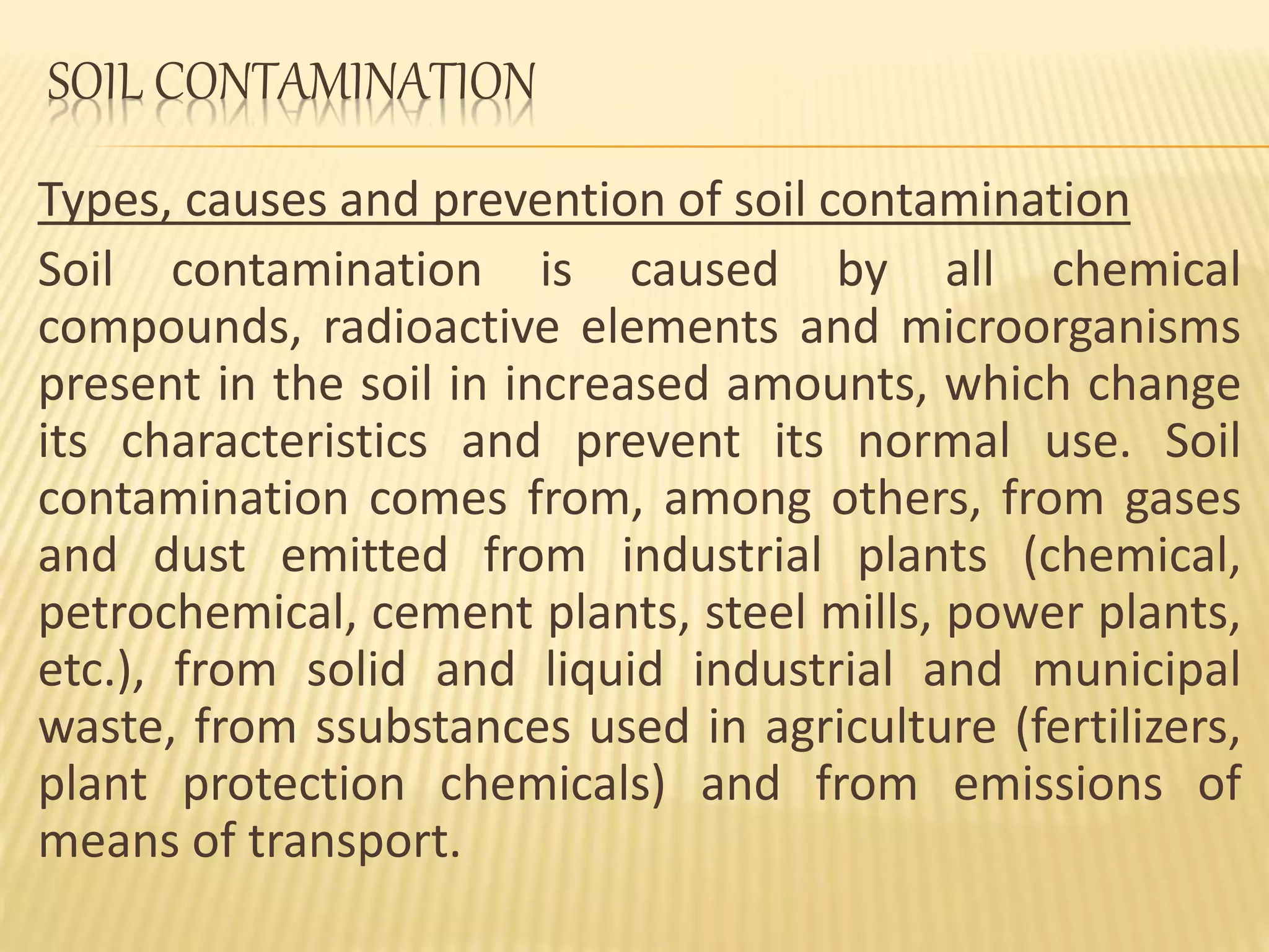 Soil contamination Group 4 | PPT
