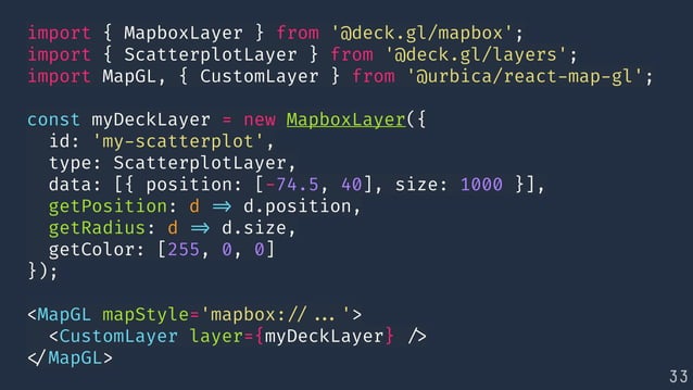 Declarative maps with React and Mapbox GL JS | PPT
