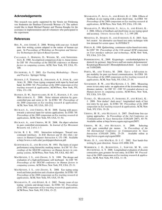 Urbina Alternatives To Single Character Entry And Dwell Time Selection ...