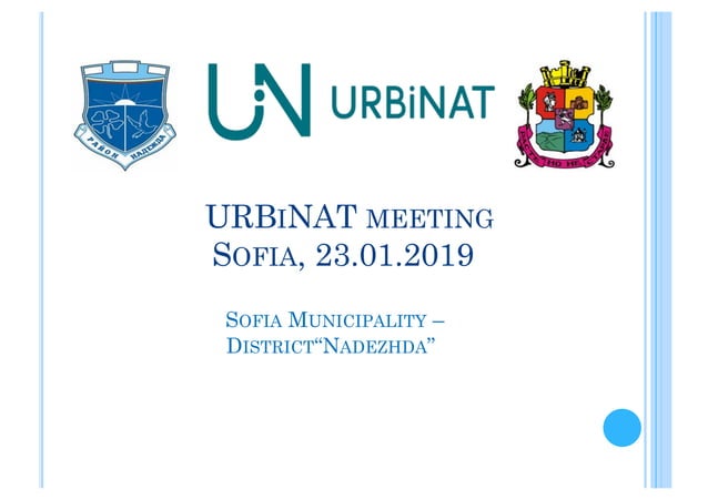 URBiNAT Healthy Corridor plans, Nadezhda, Sofia | PPT