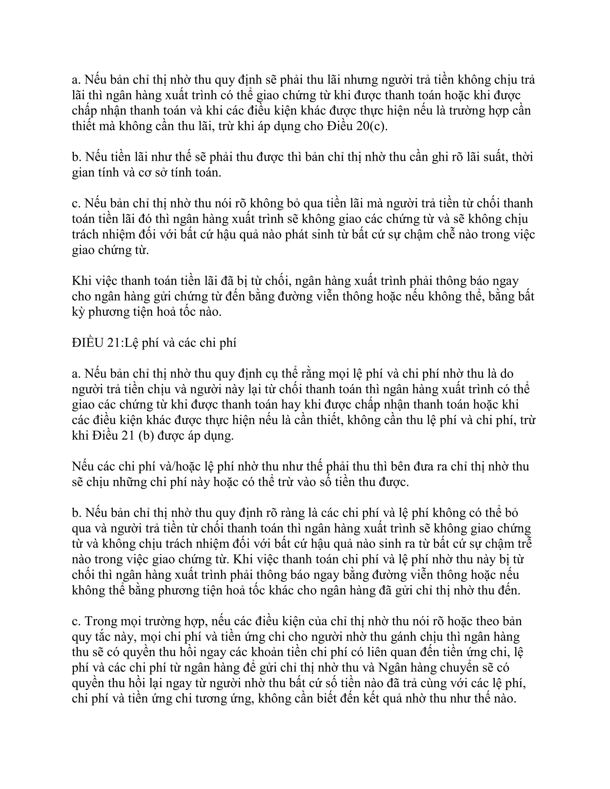 URC 522 - QUY TẮC THỐNG NHẤT VỀ NHỜ THU | PDF