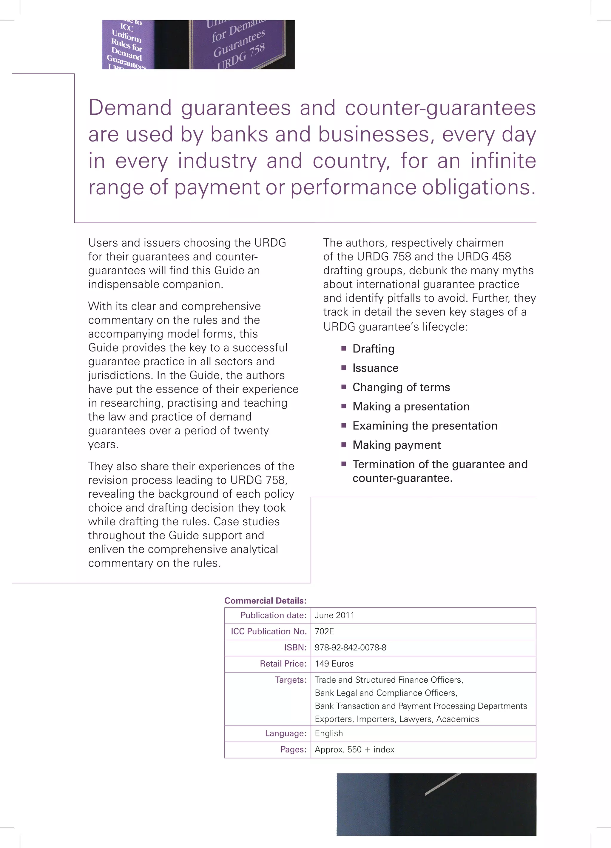 Guide to URDG 758 | PDF