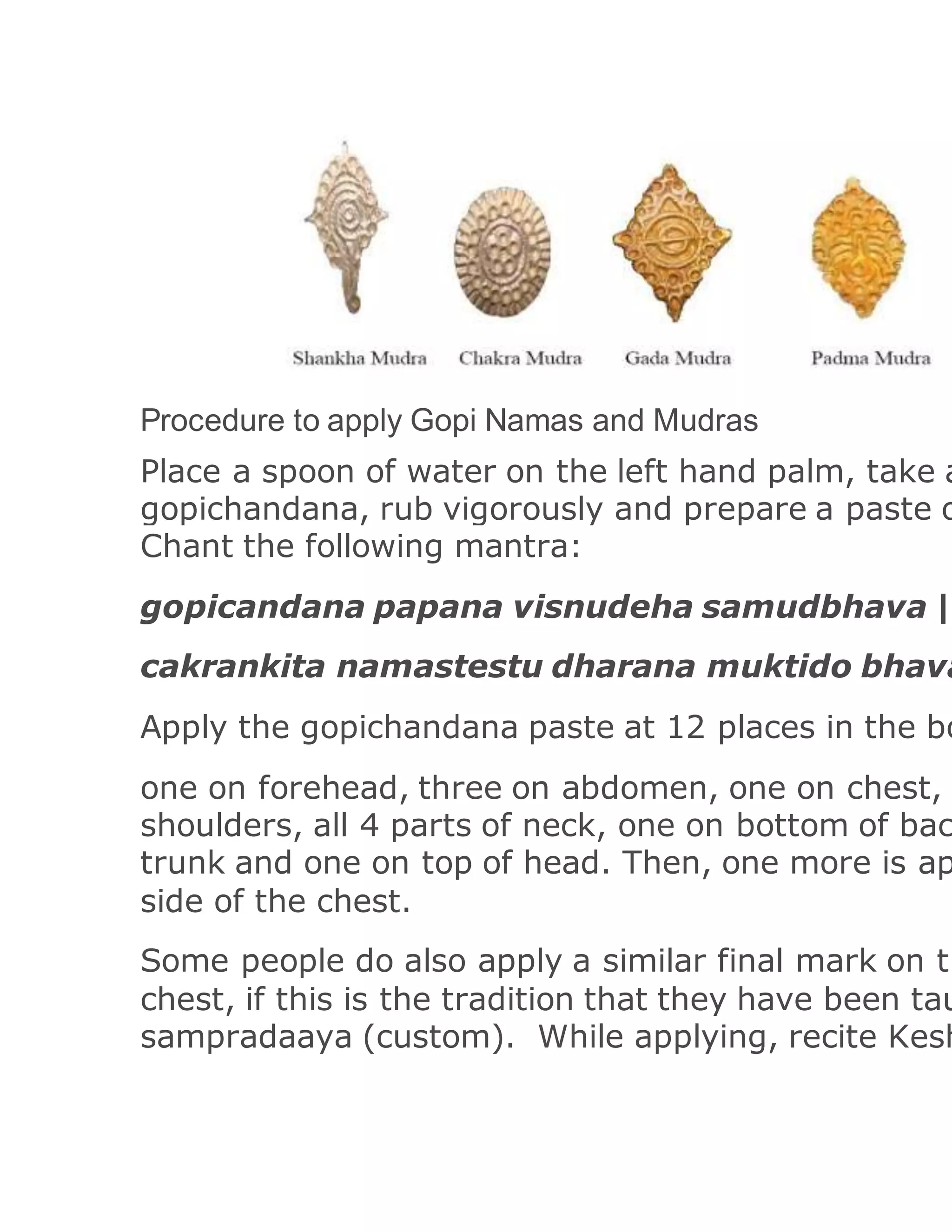 Urdhav pundra and mudra | DOCX