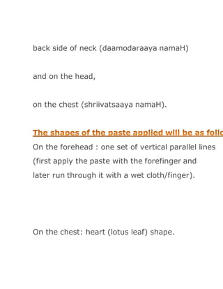 Urdhav pundra and mudra | DOCX