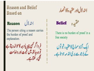 Difference between Reason and Belief | PPTX