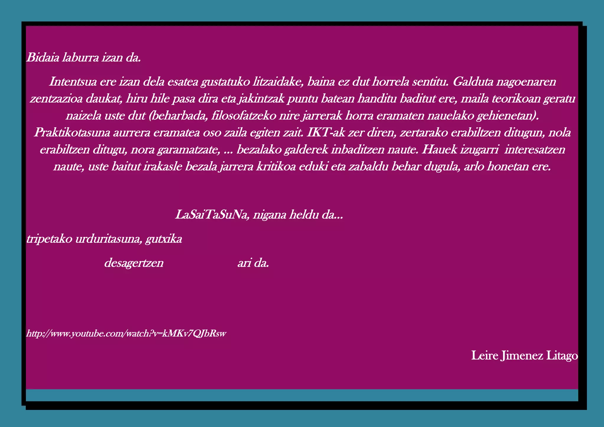 Narratiba Leire Jimenez | PDF