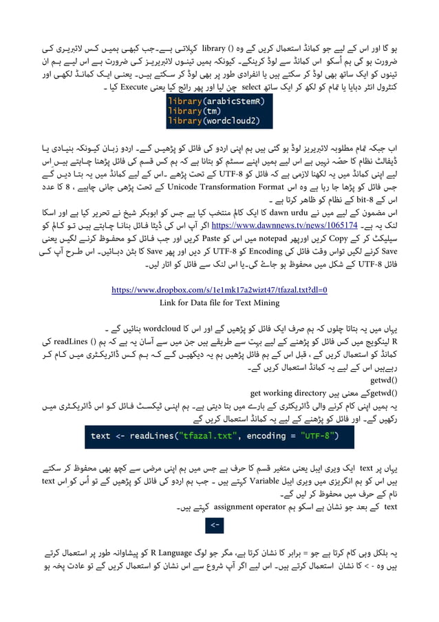 Urdu Text Mining in R | PDF