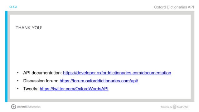 Urdu with the Oxford Dictionaries API | PPT