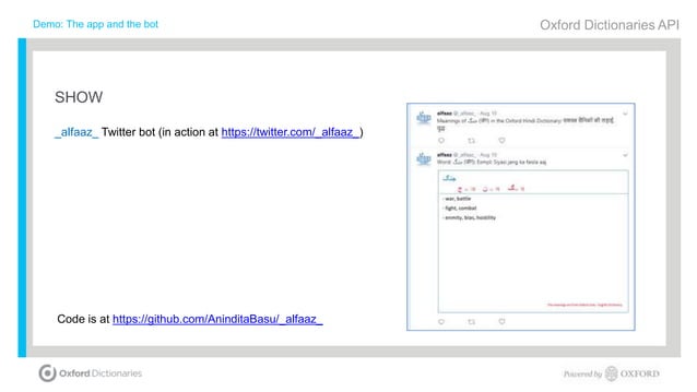 Urdu with the Oxford Dictionaries API | PPT