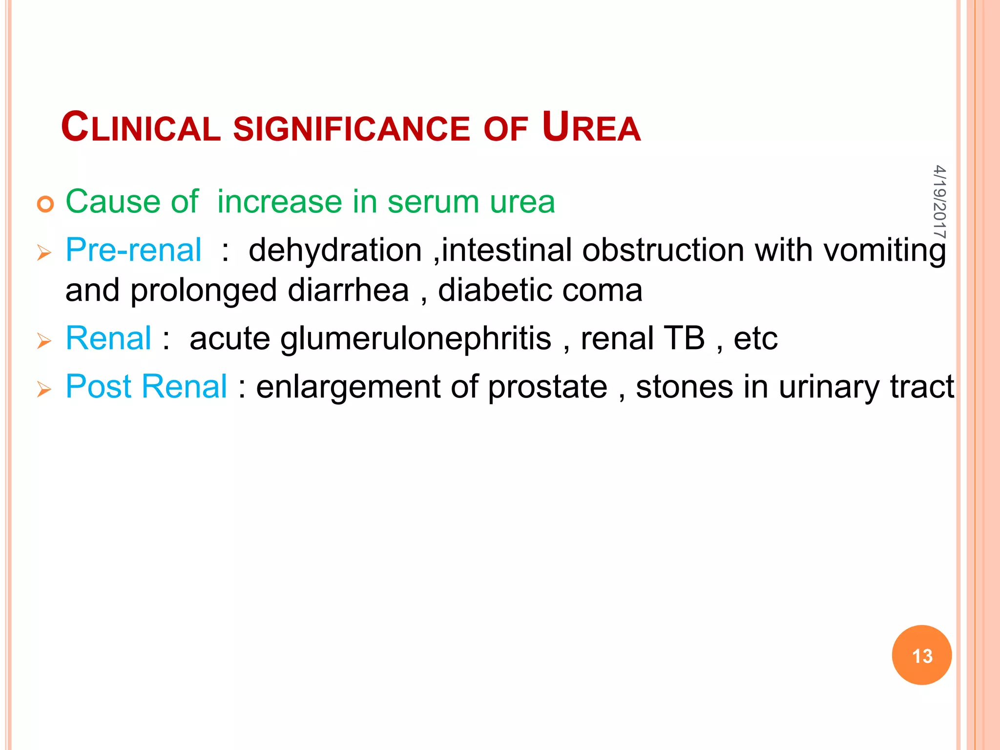 Urea and Uric acid | PPTX