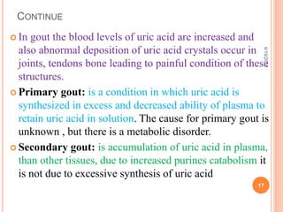 Urea and Uric acid | PPTX