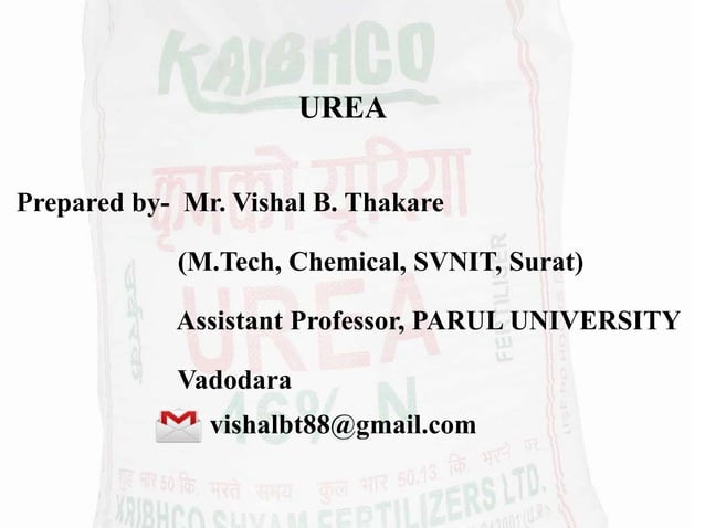Urea | PPTX | Chemistry | Science