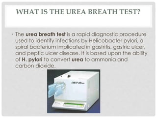 Urea breath test | PPTX