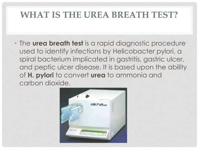 Urea breath test | PPTX | Chemistry | Science